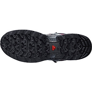 Salomon X Ultra Pioneer MID CLIMASALOMON Waterproof Hiking Boots for Women Trail Running Shoe, Wine Tasting/Magnet/Granite Green, 5