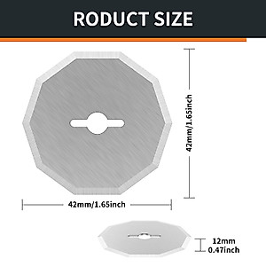 FALESOUL 4 Pcs Replacement Rotary Blades Compatible with Worx WX082L 4V ZipSnip Cordless Electric Scissors, WA2300 Replacement Blades Fits RC2600K,RC2601, RC2602, WX080L, WX081L
