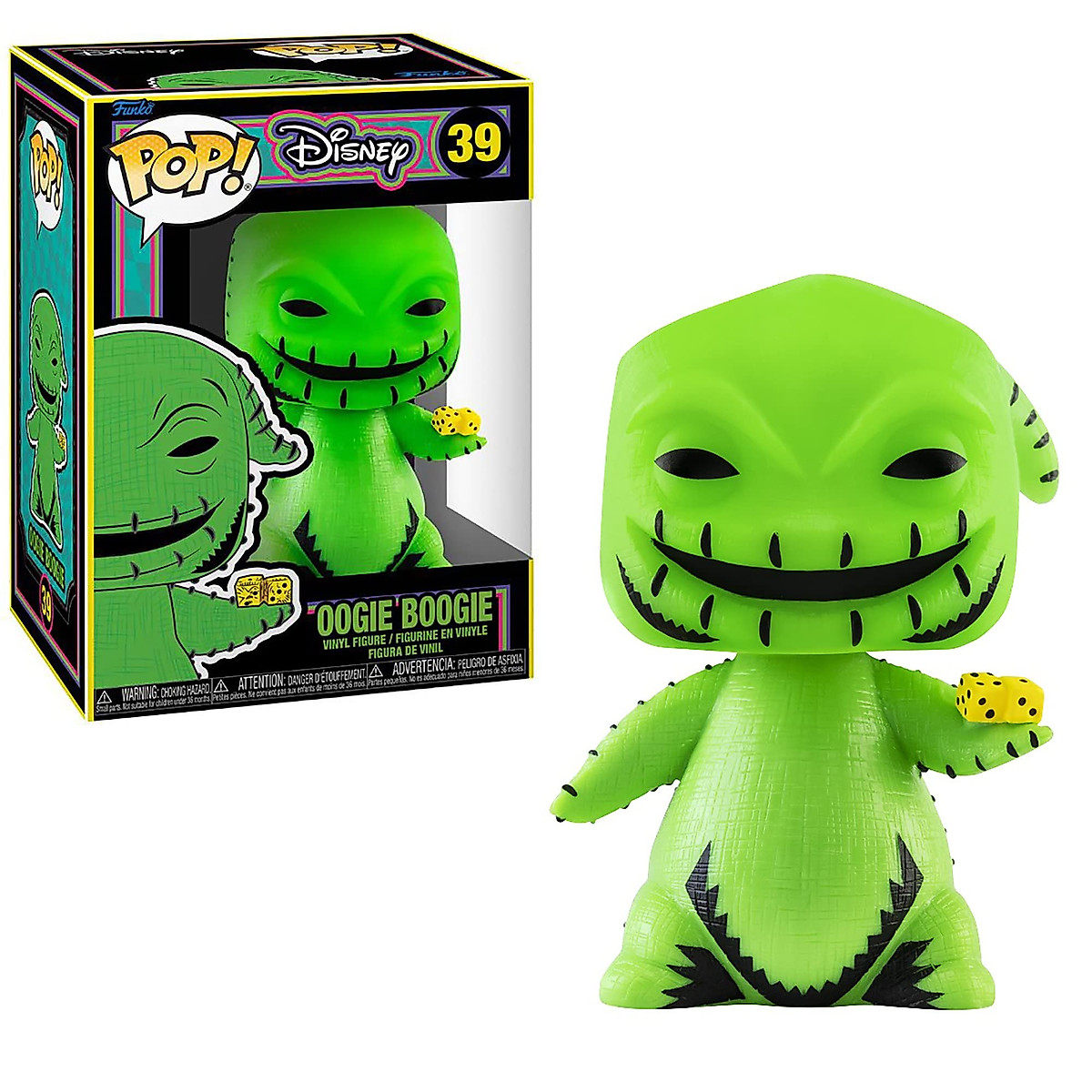 Funko POP! Disney: The Night Before Christmas Blacklight- Jack Mayor Oogie Zero and Sally