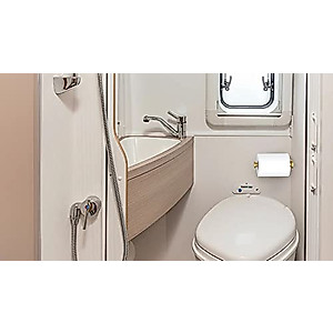 Gold Toilet Paper Holder Wall Mount, Bethom Wood Toilet Paper Roll Holder for Bathroom Washroom, RV, Rustic Farmhouse Style, Vertical or Horizontal Installations