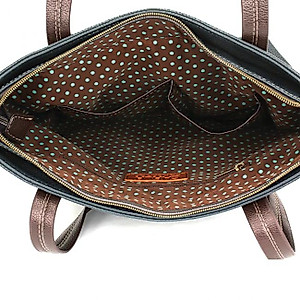 Chala Group Chala Deluxe Vegan Leather Every Day Tote Bag Purse : 13.5 x 14 inches (Sunflower), Multi