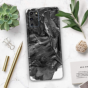 DesignSkinz Liquid Abstract Paint V55 Protective Vinyl Decal Wrap Skin Cover Compatible with The Samsung Galaxy S20 (Screen Trim & Back Glass Skin)
