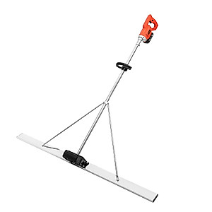 Cordless Concrete Wet Screed, 21V Cordless Concrete Vibrators, Power Trowel Vibratory Screed Concrete Surface Smooth Finish Machine w/ 59" Screed Blade Ruler