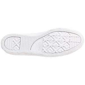 Converse Chuck Taylor All Star Mono Leather Low Top (White, 10.5 M US Women / 8.5 M US Men)