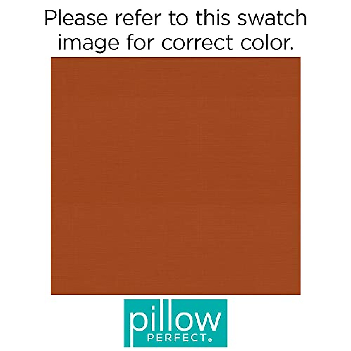 Pillow Perfect Monti Chino Solid Indoor/Outdoor Throw Pillow Plush Fill, Weather and Fade Resistant, Throw - 18.5" x 18.5", Orange, 2 Count