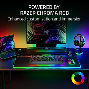 Razer Base Station V2 Chroma: Chroma RGB Lighting - Non-Slip Rubber Base - Designed for Gaming Headsets - Mercury White, RC21-01510300-R3M1