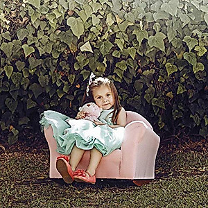 Keet Roundy Rocking Kid's Chair, Green Gingham