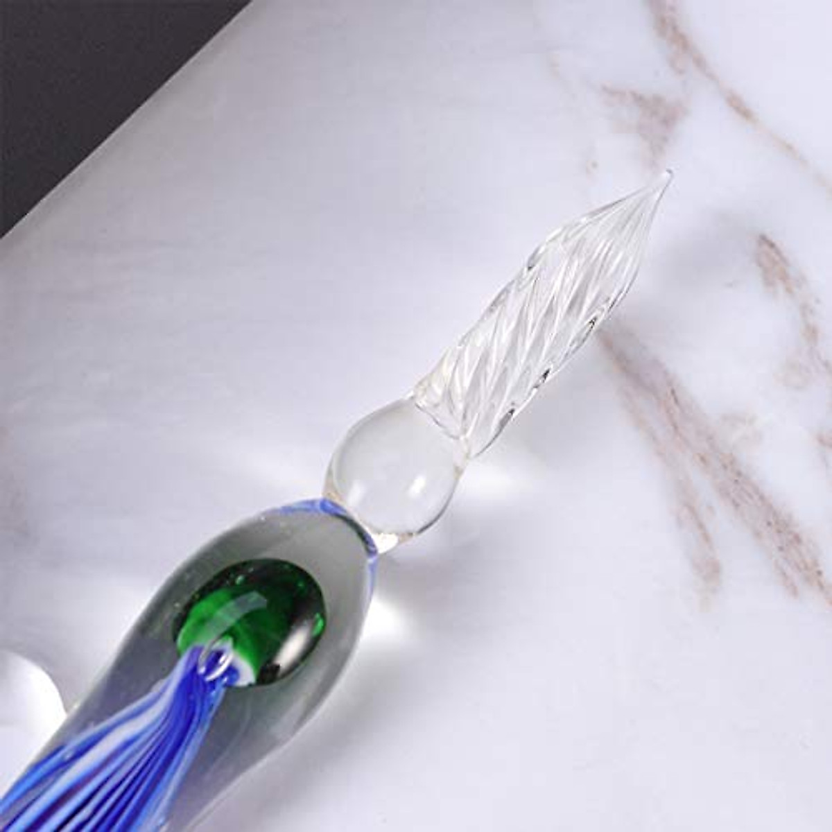 Holibanna Stocking Stuffers Christmas Gifts Christmas Gifts Stocking Stuffer Gifts Crystal Glass Dip Pen with Ink Sign Pen Calligraphy Pens Set Gift Boxed Gifts 1 Set Yule Gifts