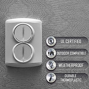 BELL PCP47550WH Weatherproof Nonmetallic Closure Plug Assortment 1/2 in and Two 3/4 in, 4-Pack, White