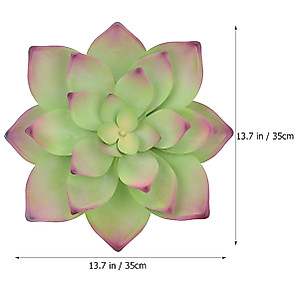 HEMOTON 1PC Succulent Wall Hanging Handmade Plants Wall Decor 3D Plants Pendant Decorative Plants Wall Art Decoration for Store Home Office Garden(Green)