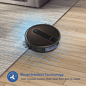 Coredy R750 Pro Robot Vacuum and Mop Combo, 2700Pa Max Suction, Ultrasonic Detection Boost & Avoidance, Compatible with Self Empty Station, Smart AI Dynamic Navigation Robotic Vacuums for Carpet