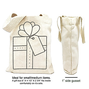 sockprints Phi Sigma Sigma Rainbow Mini Tote Bag - Gift Tote Bags for Sorority - Mini Goodie Bag - Sorority Gift Bag