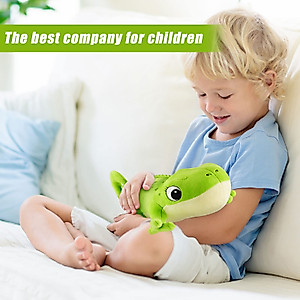 Zhanmai Chameleon Stuffed Animal Cute Chameleon Plush Doll Green Chameleon Toy Soft Stuffed Chameleon Toy for Birthday Baby Shower New Year Party Festival Supplies, 11.8 Inches
