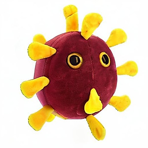 GIANTmicrobes COVID-19 Plush, Covid Plush, Covid Plush Toy, Covid Gag Gifts, Covid Gifts, Covid Stuffed Animal, History Teacher Gifts