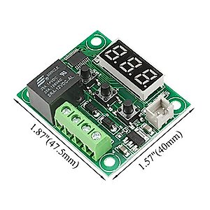XINGYHENG 2PCS W1209 Digital Thermostat high Precision Temperature Control Switch Module DC 12V Micro Temperature Control Board and NTC 10K Thermistor Sensors Digital Temperature Probe