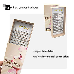 FQNing Glitter Lash Extensions Silver Colored Single Lash Spike Eyelash Extension for Daily Party Wedding 11mm-16mm Mixed(Silver)