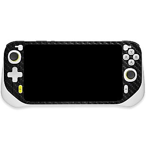 MightySkins Carbon Fiber Skin Compatible with Logitech G Cloud Gaming Handheld - Black Wood | Protective, Durable Textured Carbon Fiber Finish | Easy to Apply | Made in The USA