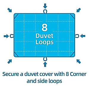 COONP All Season Queen Comforter Cooling Down Alternative Quilted Duvet Insert with Corner Tabs,Winter Warm Hotel Comforter,Machine Washable-88 x 88 Inches,Grey