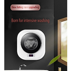 3kg Mini Wall-mounted Washing Machine, Full-Automatic Washing Laundry Machine with Hot Air Dryer, Underwear Washer with High Temperature Boiling, Space-Saving for Apartment Hotel Home