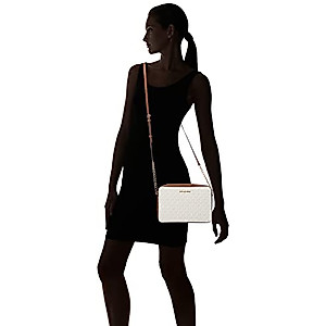 Michael Kors Women's Jet Set Item Lg Crossbody, Vanilla 2019, One Size