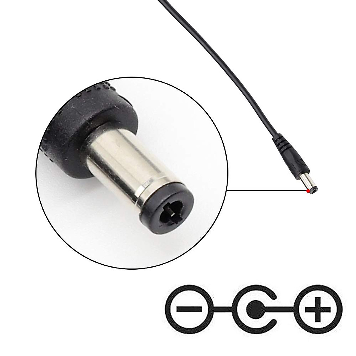 9V 2A Charger Adapter, 2.1 X 5.5mm Center Postive Plug, for Arduino UNO R3 Crosley Cruiser Portable Turntable Record Player ​(6.6FT)