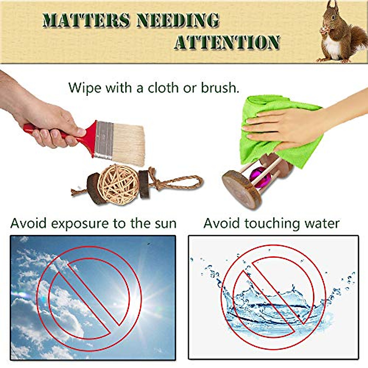 10 Pack Small Animal Combo Apple Wood Activity Toys, Hamsters Chew Toys, Rat Chinchilla Snacks Toys for Pets Organic Natural Accessories