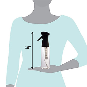 KEEN Continuous Spray Bottle, 10 OZ Fine Mist for Indoor/Outdoor Plant Care, Hair Styling, Skin Refresher Air Mist, Refillable Empty Water Bottle Trigger Sprayer Set, Pink