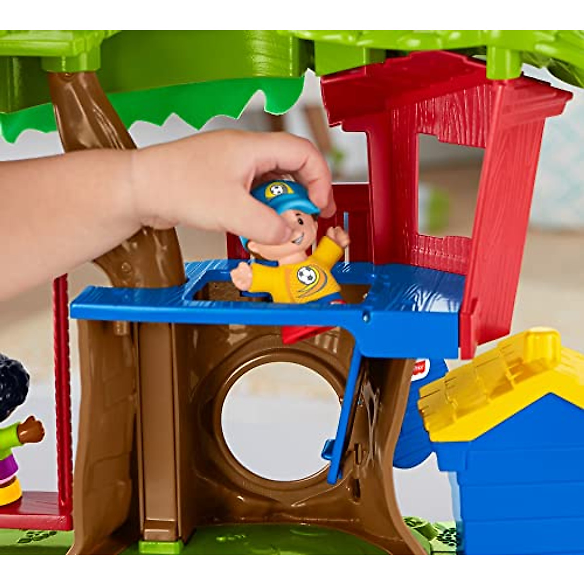 Fisher-Price Little People Toddler Musical Toy Swing & Share Treehouse Playset with 3 Figures for Pretend Play Ages 1+ Years [Amazon Exclusive]