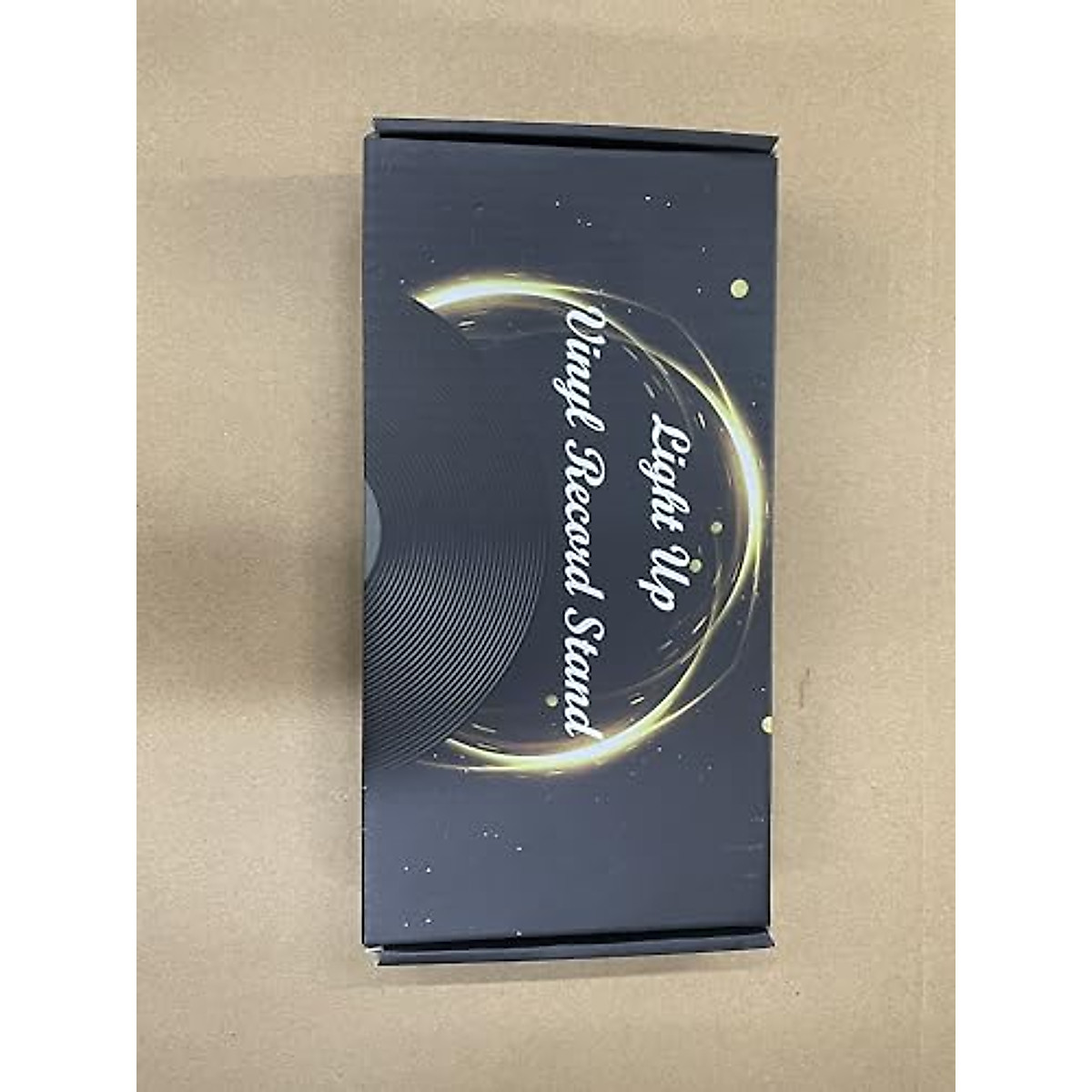 YuanDian Now Playing Vinyl Stand, Light up Now Spinning Record Stand, Wooden Acrylic Holder for Vinyl Album Display Storage, Vinyl Record LED Display Storage Collection Holder