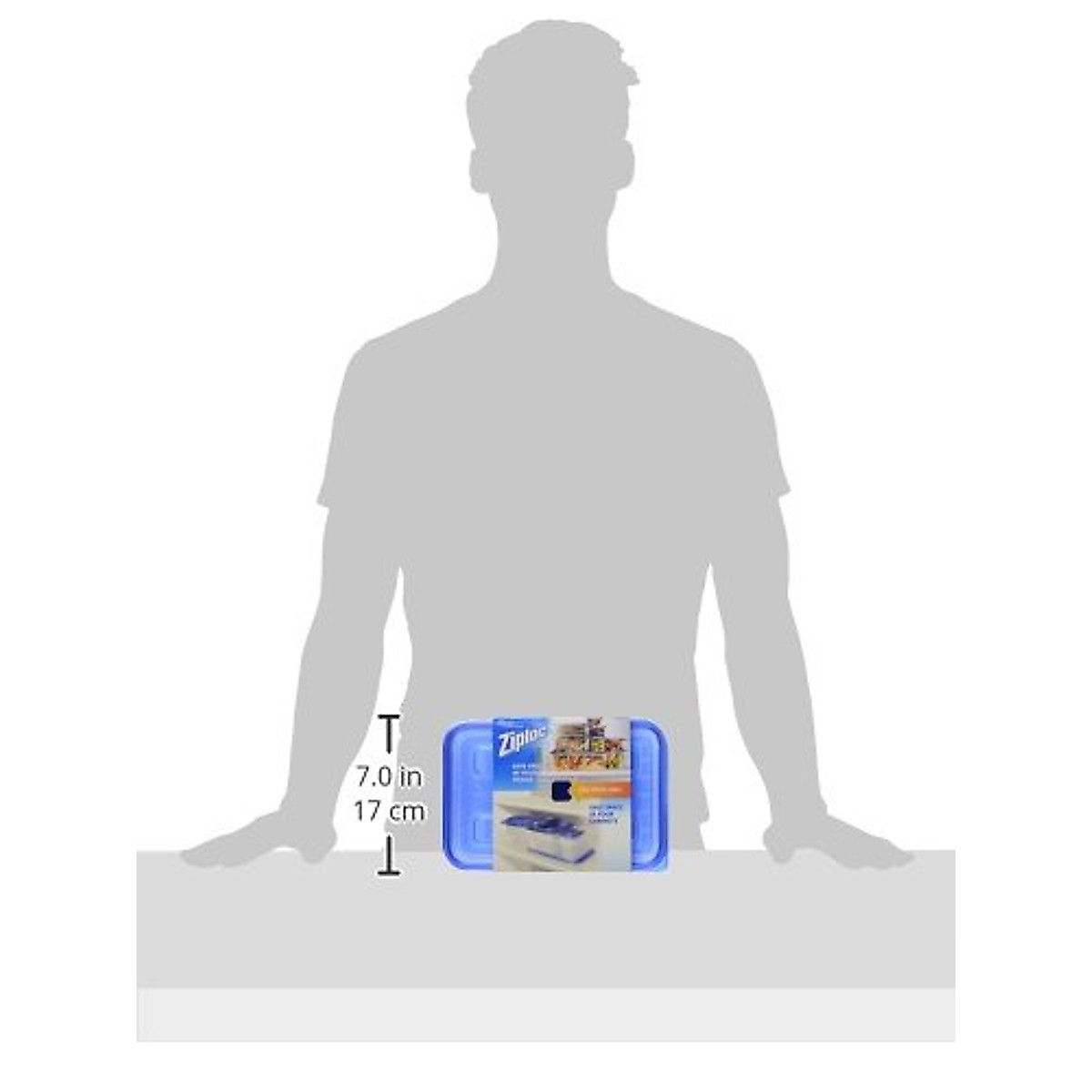 Ziploc Container with One Press Seal, Large Rectangle, 2 ct