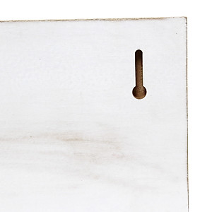 Elegant Designs HG2038-WBM Decorix Farmhouse Wall Mounted Hanging 4 Photo Wood Picture Display w Clips & Look What I Made Black Script for Artwork,Drawings,Décor,Kids Room,Nursery,Playroom,Wht Wash