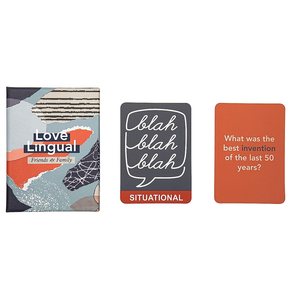 FLUYTCO Love Lingual: Friends & Family - Better Language for Better Love - 150 Conversation Starter Questions and Icebreakers - Relationship and Team Building Card Game