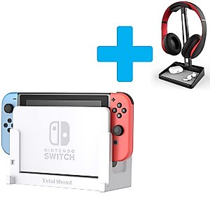 TotalMount Bundle for Nintendo Switch (Includes Wall Mount and Headphone Stand)