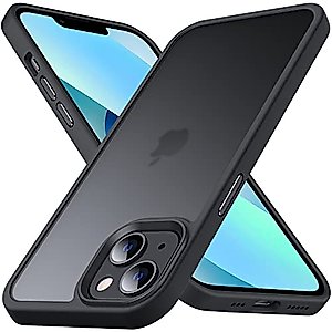Anqrp Designed for iPhone 13 Mini Case, [Support Wireless Charging] Soft Silicone Slim Anti-Scratch Phone Case for iPhone 13 Mini 5.4 inch, Black