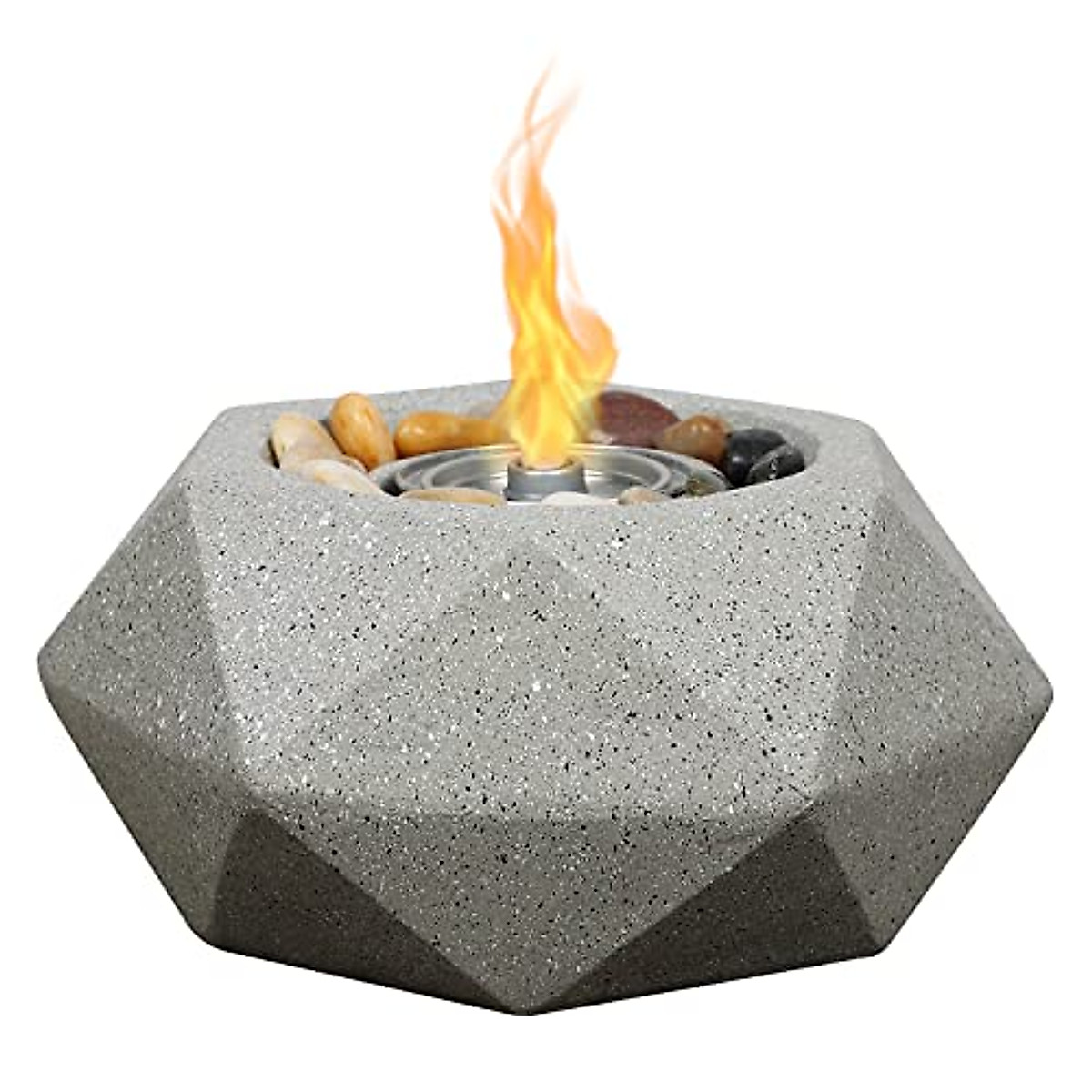 BPS Tabletop Fire Pit Portable Fireplace,Table Top Fire Bowl for Indoor and Outdoor