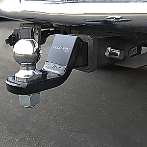 Cocoweb Chrome C-Lock Heavy Duty Locking 5/8" Inch Hitch Pin with Weather Guard Protection - HHLCL