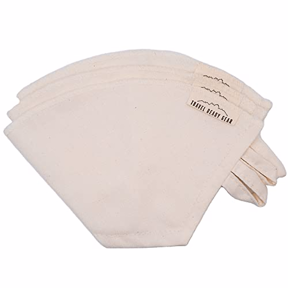 Pour Over Coffee Kit (Gray) Collapsible Pour Over Coffee Dripper and Set Of 3 Reusable Cotton Coffee Filters Perfect For Travel And Camping - Travel Ready Gear