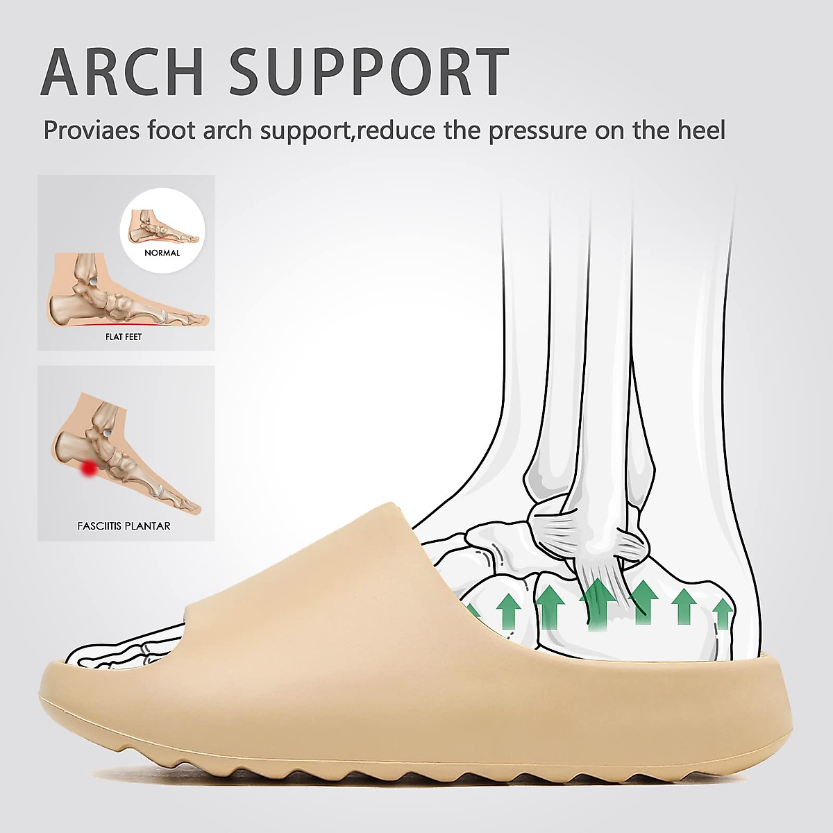 XTJSCBDSH Cloud Slides for Men and Women, Quick Drying Slippers Shoe Open Toe Thick Soft, Platform Slide Sandals Daily Shower Sandals, Non-Slip Bathroom Slippers Summer for Indoor & Outdoor