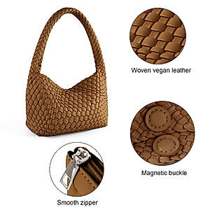 Tote Bag for Women Leather Compatible with Tote Bags with Zipper Crossbody Shoulder Designer Handbag for Office Travel