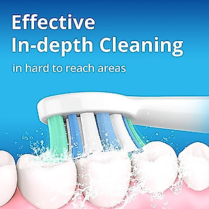 Replacement Toothbrush Heads Compatible with Sonicare Electric Toothbrush(Individually Packaged with Hygienic Cover),8 Pack Replacement Brush Heads for Phillips Sonicare Snap-on Handles (8 Count)