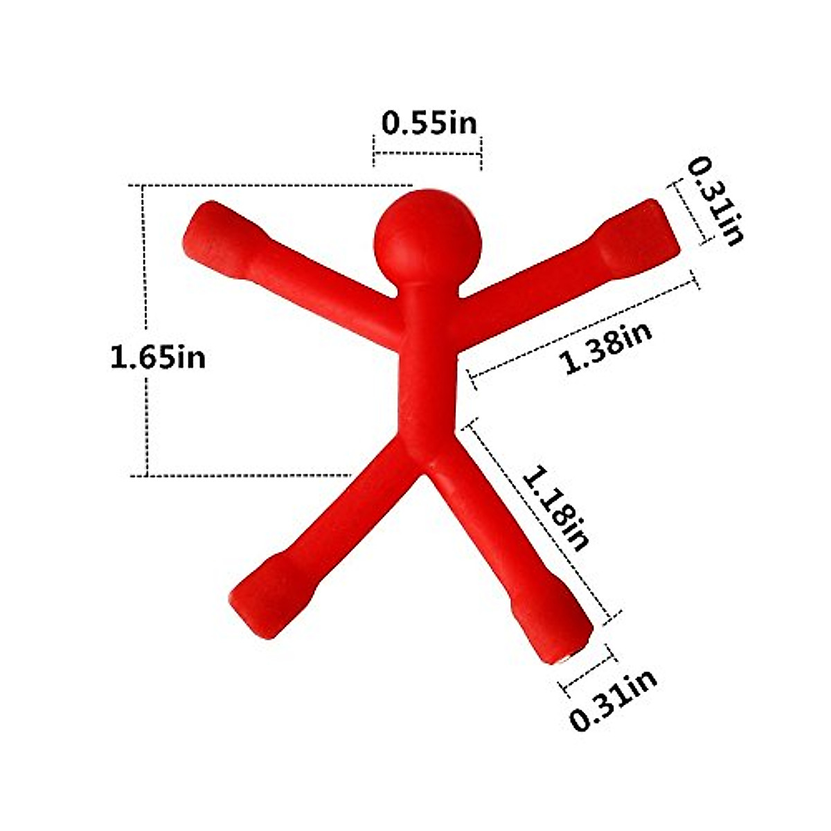 Refrigerator Magnets, 10pcs Mini Man Flexible Fridge Magnets, Cute Rubber Magnet Magnetic for Adults Office Fun Decorative Decoration (10)