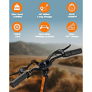 JGH X5 Electric Scooter Adults Max 37mph,48V 20.8Ah Battery,40 Miles Long Range,Vacuum Tire, Power by 1300W, Double Braking System Scooter Electric with NFC LCD Display