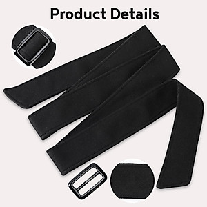 AzsVbvs Wide Waist Belt Woolen Women Wrap Corset Belts for Overcoat (Black)