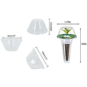 Seed Pods Kit for Aerogarden, Indoor Hydroponics Supplies, Plant Seed Starter Kit Gardening Growing System (30pcs/Set (Seedling Cover + Sticker + Planting Basket))