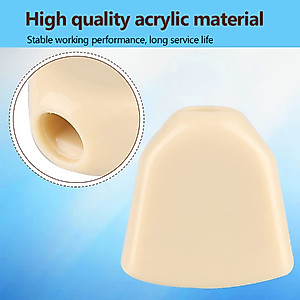 Tuning Peg Button, 6 PCS/ Set Tuning Pegs Machine Heads Acrylic Buttons for Acoustic Electric Guitar(Beige) Guitar Key 10 Mm Head Guitar Tuning Pegs Guitar Tuner Buttons