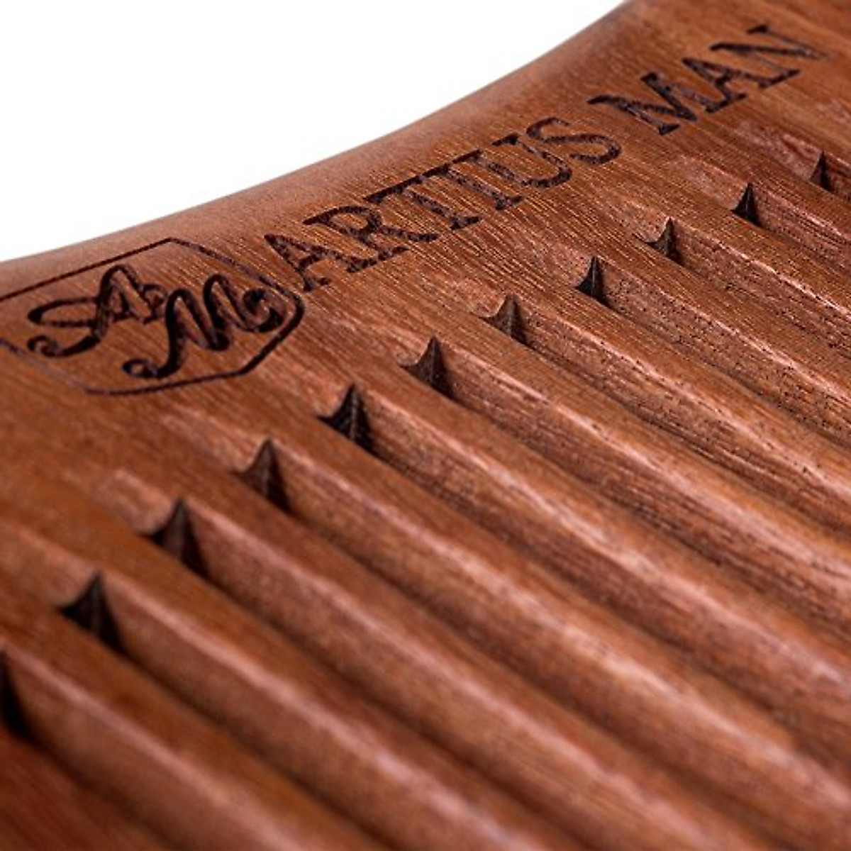 Hand Made Artius Man Sandalwood Wide Tooth Beard Comb