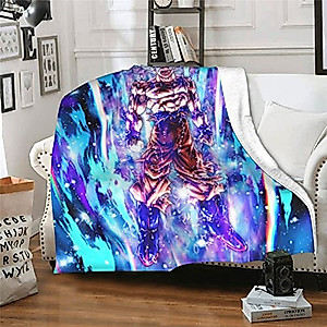 Dragon Ball Anime Fleece Plush Throw Blanket Soft Cozy Blankets for Bed Sofa Couch 80" x 60"