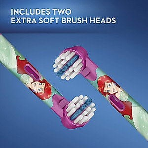 Oral-B Kids Extra Soft Replacement Brush Heads featuring Disney Princesses, Ages 3+, 2 count