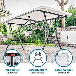 Lifetime 6-Foot Fold in Half Table, White Granite