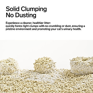 pidan Cornstarch Cat Litter with Tofu Litter,Clumping,No Dust,Natural Litter Ultra Absorbent and Fast Drying,Non-Stick 5.3lb/Bag (1 Bag)